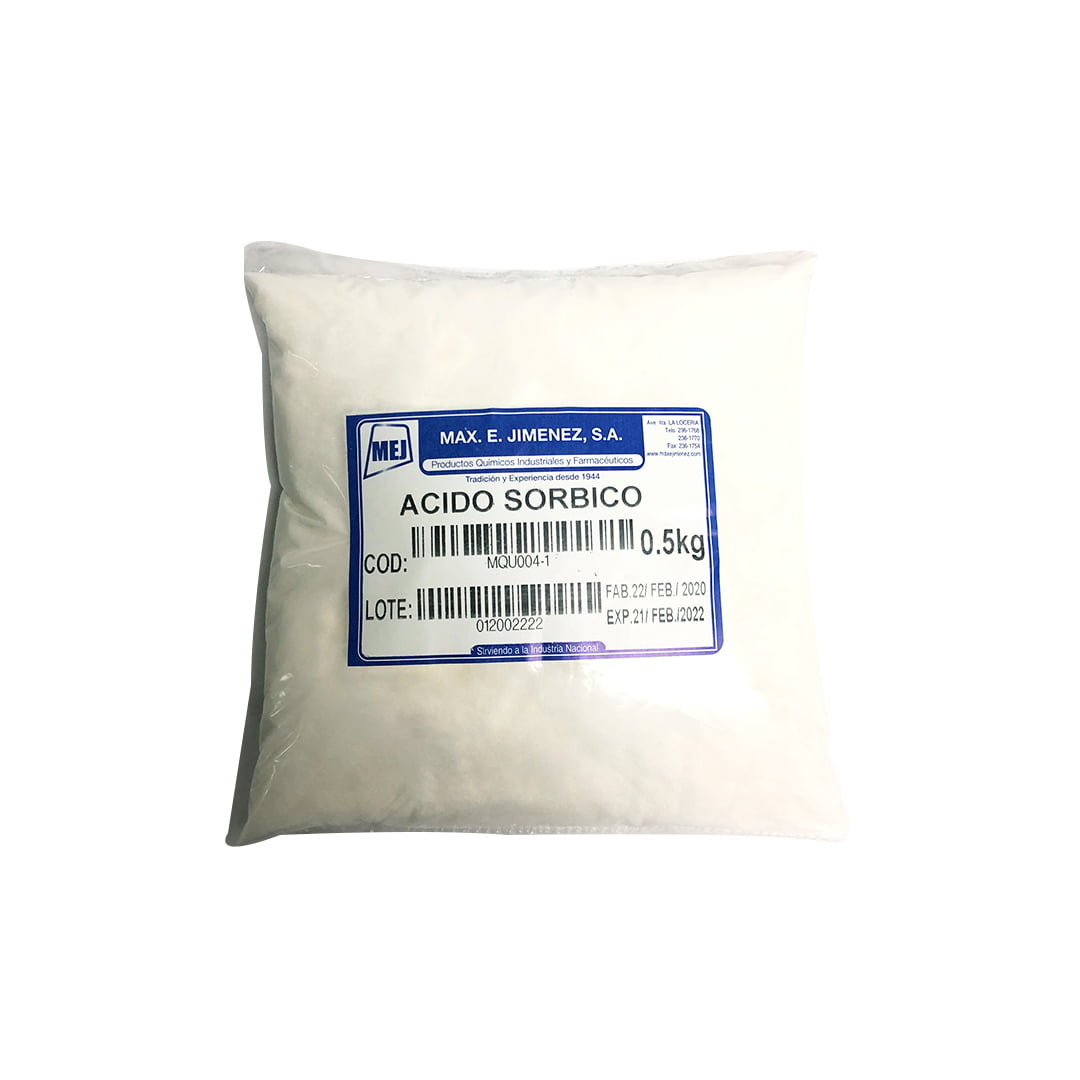 Acido Sorbico (Bolsa 1/2kg) - Max E. Jiménez, S.A.