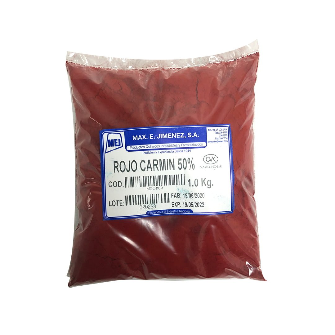 Rojo Carmin (Paquete 1 kilo) - Max E. Jiménez, S.A.